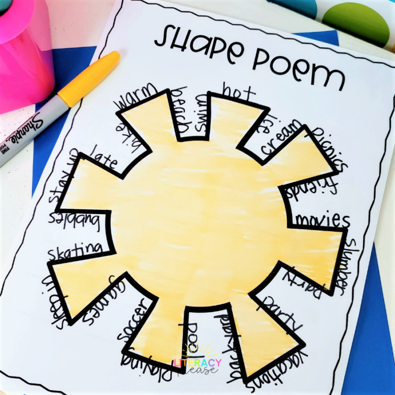 Poetry Activities for Kids to End the School Year - Literacy Please