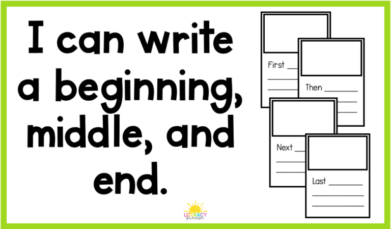 Kinder, First, & Second Grade Goals in Writing - Literacy Please